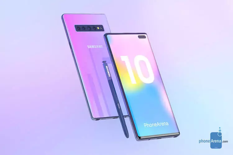 Ehkä elokuussa näemme Samsung Galaxy Note 10: n ilman painikkeita. Ollenkaan 5234_2