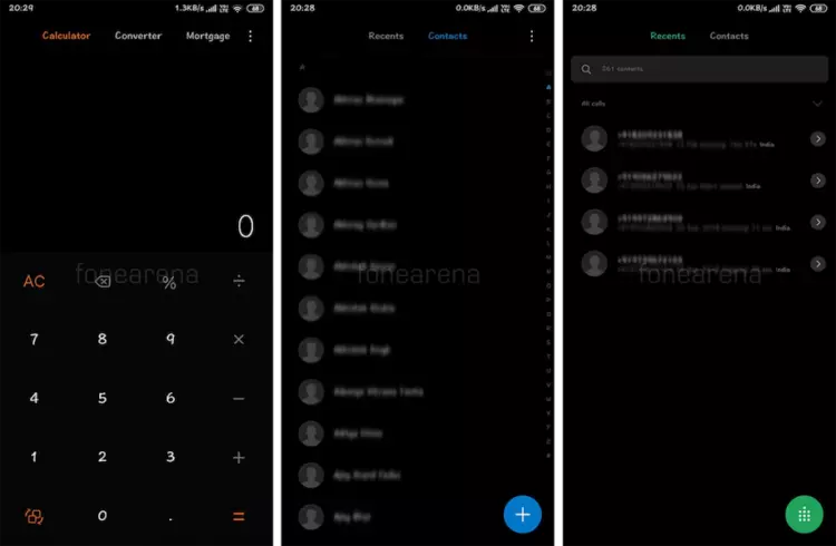 Xiaomi Miui 10 ಒಂದು ರಾತ್ರಿ ಥೀಮ್ ತೋರಿಸಿದರು, ಮತ್ತು ಅವಳು ಭಯಾನಕ 5624_2