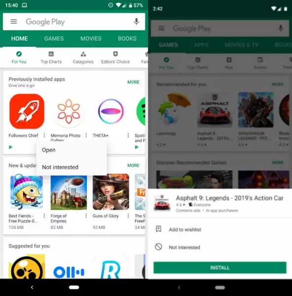 Google har släppt en uppdatering för Google Play. Vad är nytt 5927_3