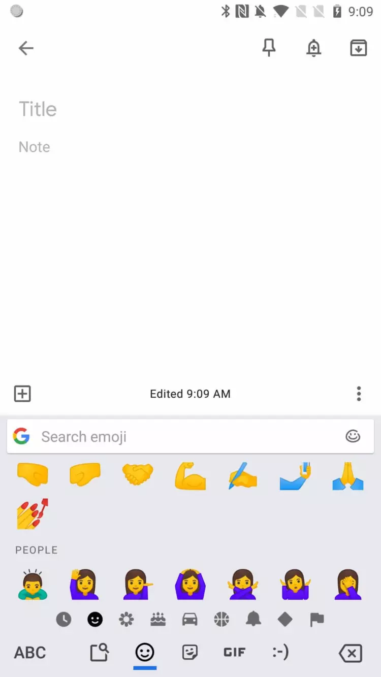 Google ti pese a GBOard 7.8 imudojuiwọn. Inu elo Akori ati awọn miiran imotuntun 5959_5