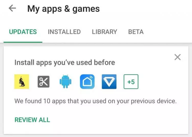 Жаңы Google Play функциясы эски смартфондон жаңыга өтүүнү жөнөкөйлөтөт 6346_2