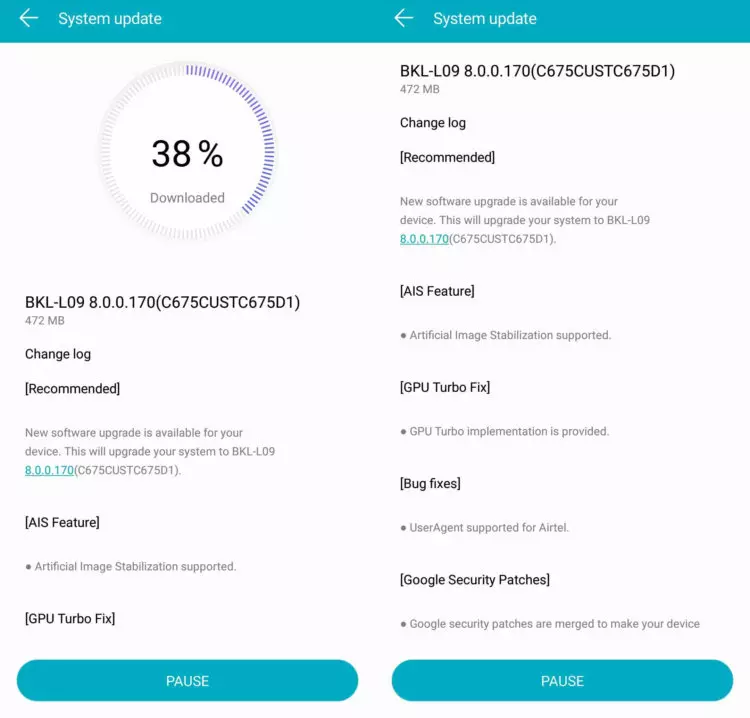 Ære opdateret View 10, leverer støtte til GPU Turbo og AIS