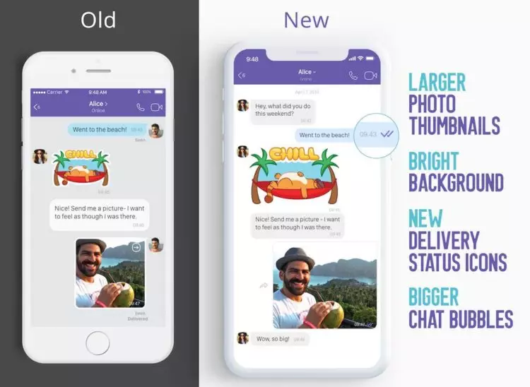 Viber per Android ha ricevuto una riprogettazione importante. Cosa è cambiato? 7086_2