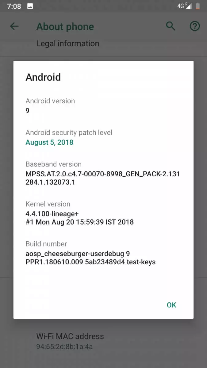 მფლობელები Oneplus One, OnePlus 5 და 5T შეიძლება განახლდეს ადრე Android Pie 7234_3