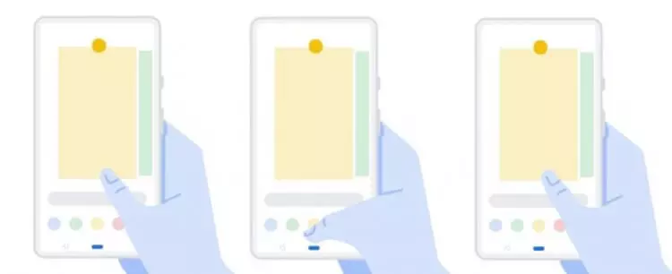 Google bakal hapus ti Pixel 3 tombol navigasi tradisional. Kumaha cara urang ngontrol smartphone? 7491_2