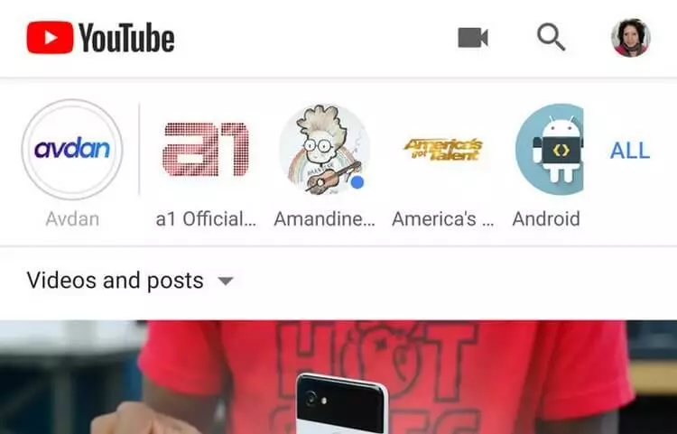 Google begynte å slå YouTube-applikasjonen for Android i Instagram 7580_2