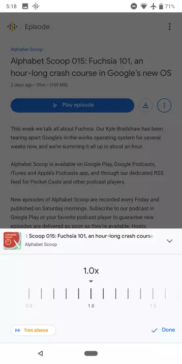 Google sedang menyiapkan pembaruan podcast. Daftar Inovasi 7682_3