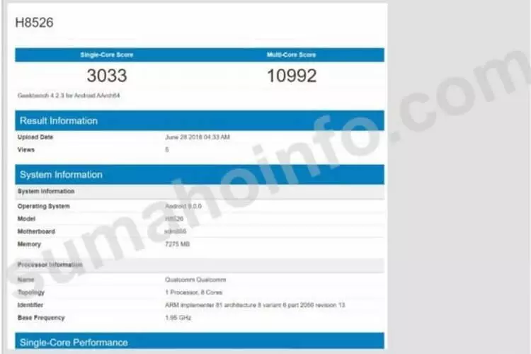 Sony H8526 - New Japanese flagship on Snapdragon 855? 7915_2