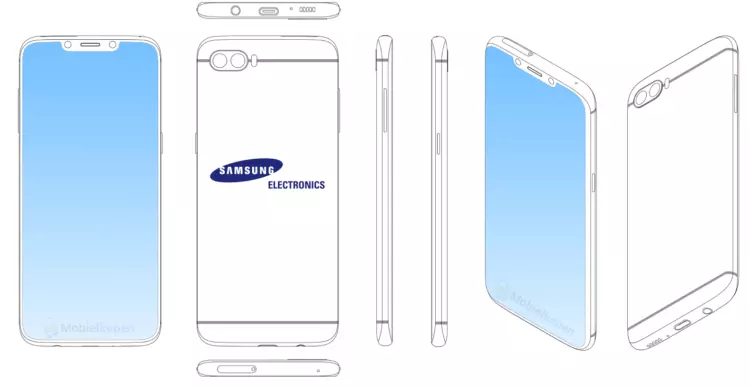 Patent qurilmasining eskizi Samsung