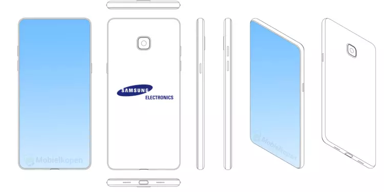 Patent qurilmasining eskizi Samsung