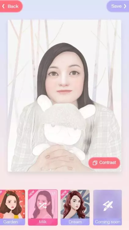 A MEITU aikace-aikace fara wani robot artist 9172_3