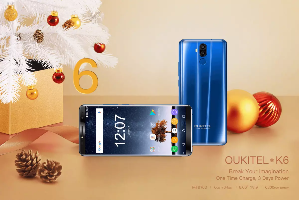 Oukitel K6 შეიძლება მიღებულ იქნას სრულიად უფასოდ 9300_1