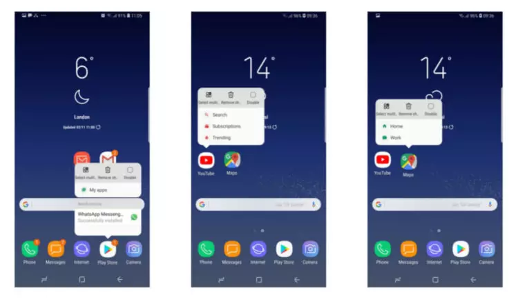 New Android Oreo- ն գործում է Galaxy S8- ի համար