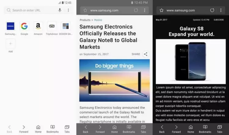 Safari konkurrent fra Samsung ble tilgjengelig for alle enheter på Android 5.0 9769_2